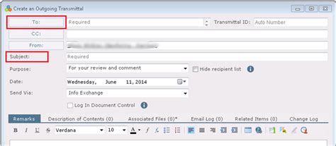 Newforma Project Center Eleventh Edition Help Transmittals Quick