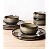 Theterra Ceramic Dinnerware Sets For 4 12 Pieces Handmade