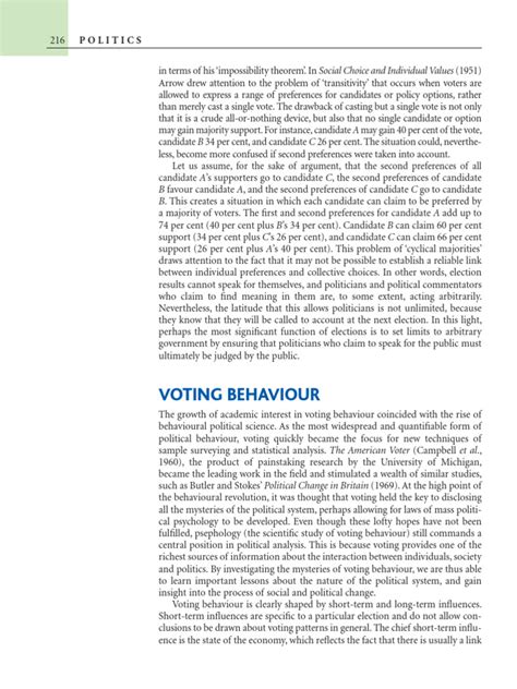 Voting Behavior Pdf Political Science Social Psychology