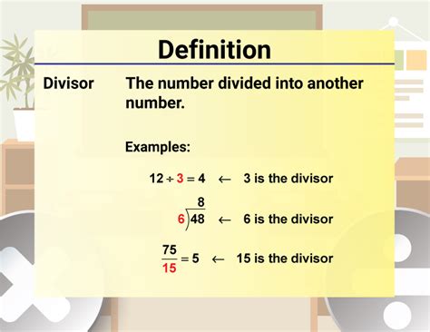 Math Video Definition 16 Multiplication And Division Concepts Divisor