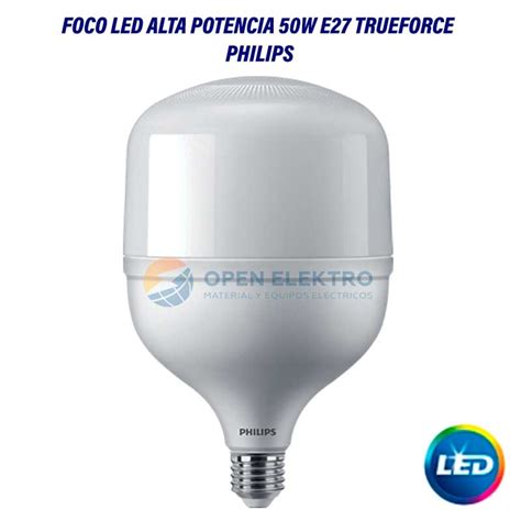 Foco Led Botella Trueforce Core Hb 50w E27 865 Philips Open Elektro