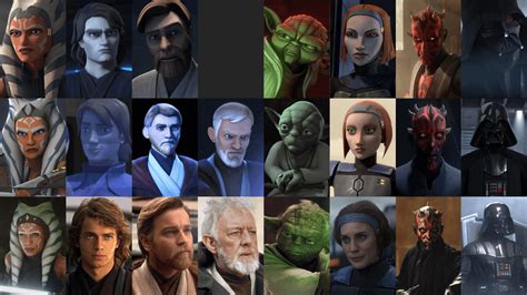 I Improved On A Clone Wars Rebels Character Comparison Pic I Found By