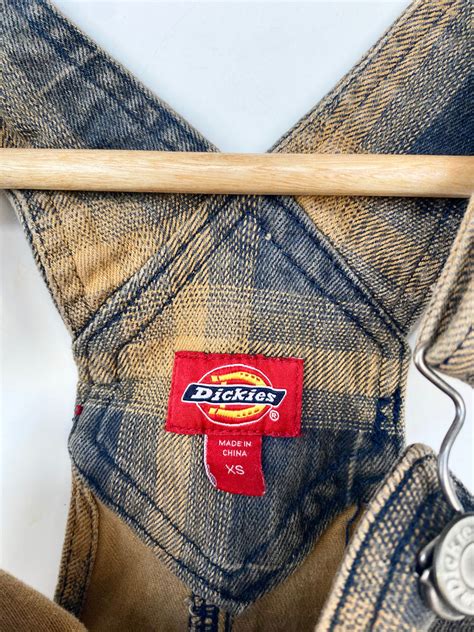 Dickies Dungaree Dress Xs Red Cactus Vintage