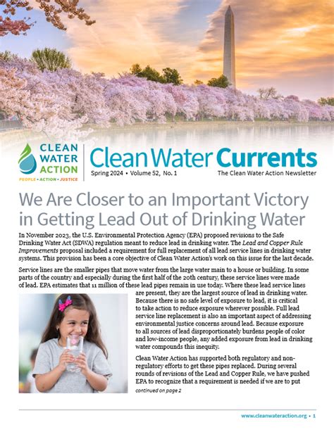 Clean Water Currents Spring 2024 Clean Water Action