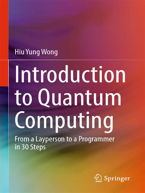 Wong H Introduction To Quantum Computing 2022 Download Free Pdf