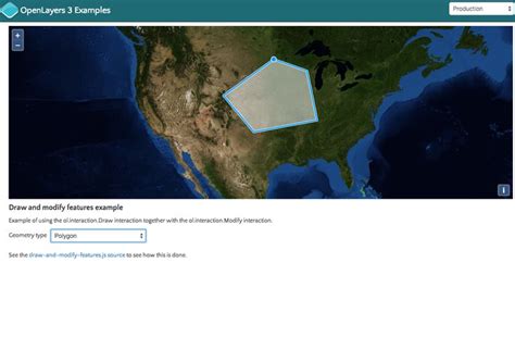 Interactive Map Draw And Modify Features