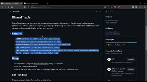 Bharattrade Stock Trading Simulator C And Python Integration Demo