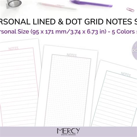 Personal Dotted Grid Etsy