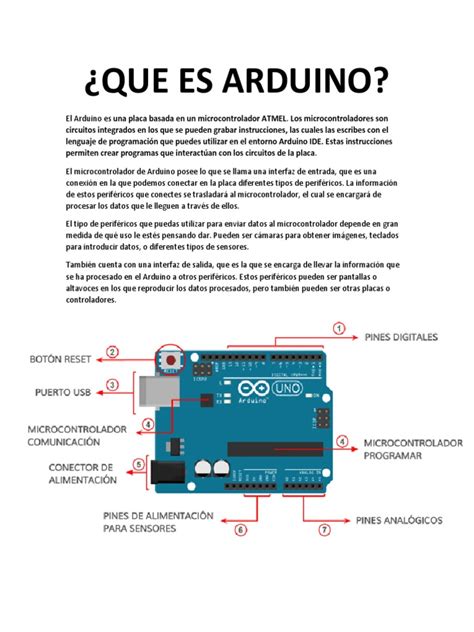 Que Es Arduino Pdf Arduino Periférico