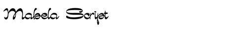 Mabela Script Font Webfont And Desktop Myfonts