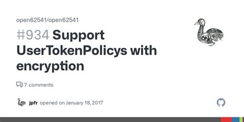 Support Usertokenpolicys With Encryption · Issue 934 · Open62541