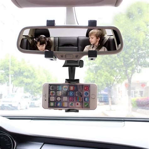 Soporte Base Holder Para Celular V4 Espejo Retrovisor Carro