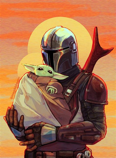 Mandalorian And Baby Yoda Wallpapers Top Free Mandalorian And Baby