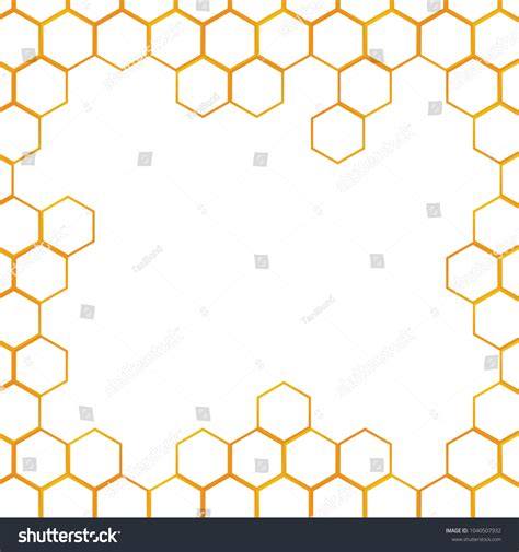 Honey Pattern Background Stock Vector Royalty Free 1040507932