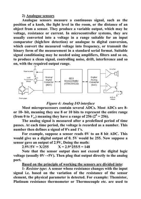 sensors and microcontroller interfacing pdf computer peripherals