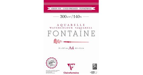 სახატავი პედი აკვარელის ქაღალდი 300გ მ² A4 12 ფურცელი · საკანცელარიო