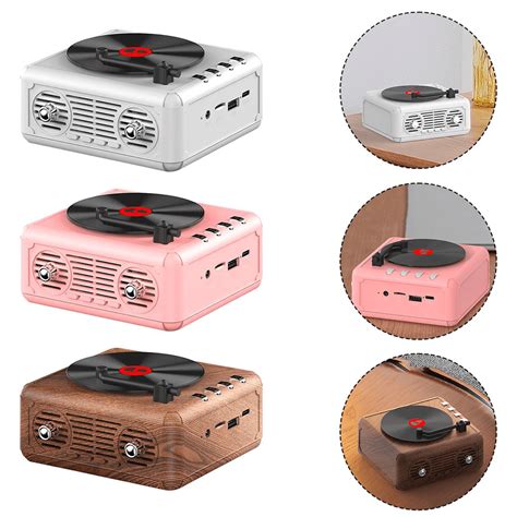 Portable Tereo Bluetooth CD Player FM Radio Buil In Speaker Retro CD Player Bluetooth Compatible