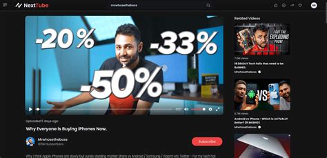github nainish rai nexttube a youtube alternative frontend made