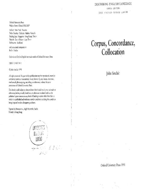 Ebook Corpus Concordance Collocation Pdf