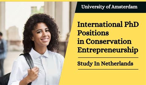 International Phd Positions In Conservation Entrepreneurship