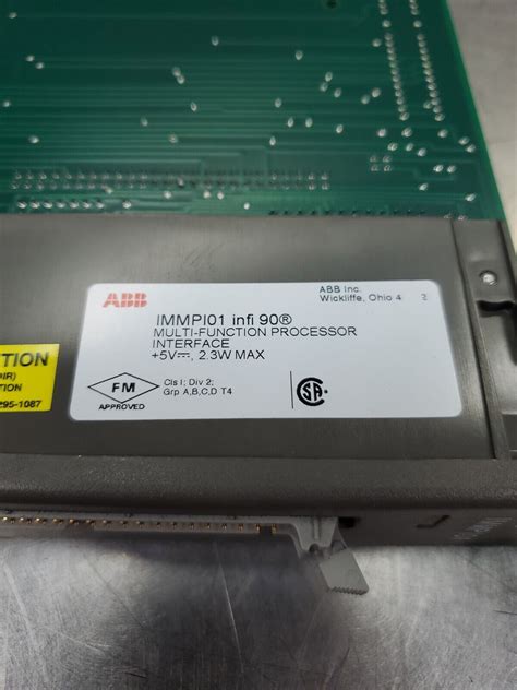 Abb Immpi01 Infi 90 Multi Function Processor Interface 3c 20 Palmetto Automation Inc