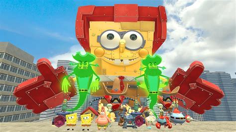 I Found All Spongebob Squarepants Nextbots In Garrys Mod Youtube