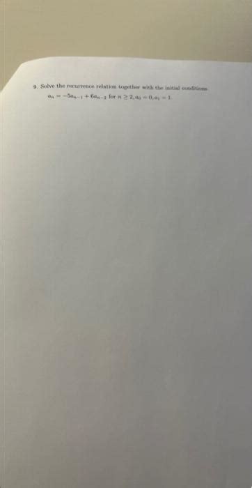 Solved An 5an1 6an1 For N2 Ai 0 Aj 1 Chegg Com