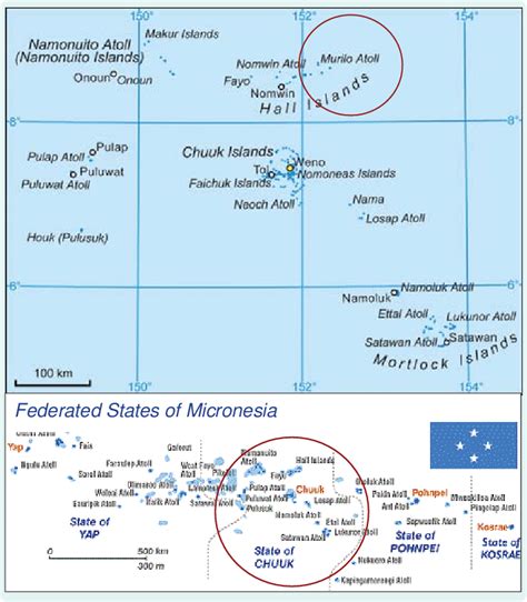 Location Of Murilo Chuuk State Federated States Of Micronesia
