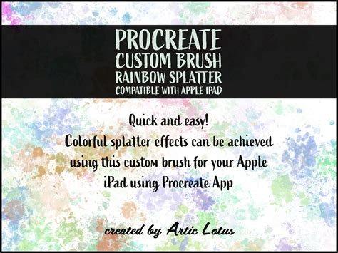 Rainbow Brush For Procreate Graphic By Artic Lotus Creative Fabrica