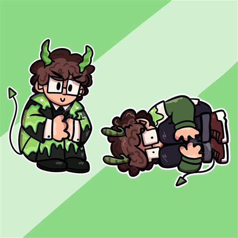 Slimecicle Stickers Slime Demon Qsmp Slime Etsy