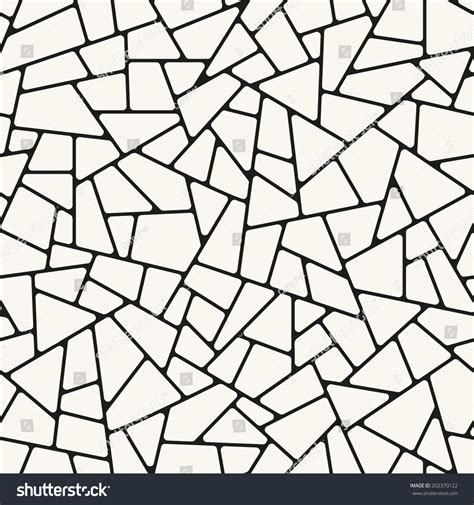 seamless pattern irregular linear grid stylish mosaic texture vector