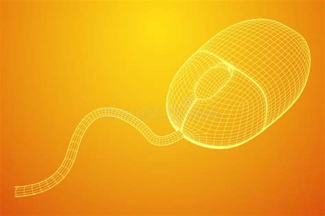 Wireframe Computer Mouse Stock Vector Illustration Of Communication 115575692