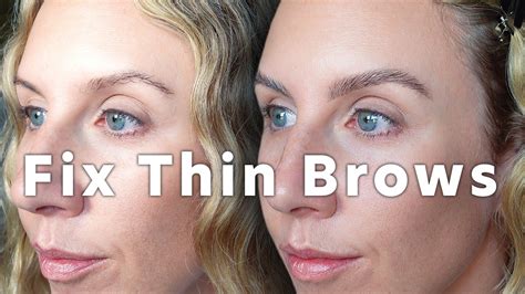 4 Ways To Instantly Transform Thin Sparse Eyebrows Youtube
