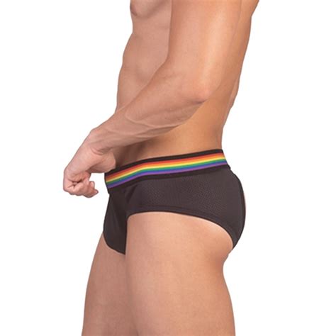 Slip Bottomless Mesh Pride Noir 91924 Barcode