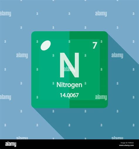Chemical Element Nitrogen Stock Vector Images Alamy