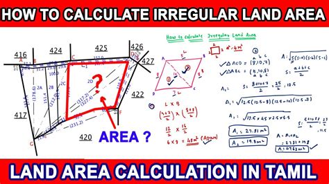 How To Calculate Land Area How To Calculate Irregular Shape Land Area