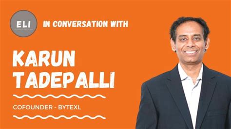 Karun Tadepalli On Linkedin Eli 369 Karun Tadepalli Co Founder Of