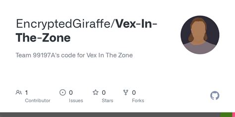 GitHub EncryptedGiraffe Vex In The Zone Team A S Code For Vex In The Zone