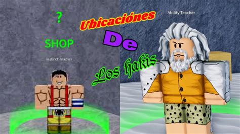 Ubicaciónes de los hakis en blox fruits guía YouTube