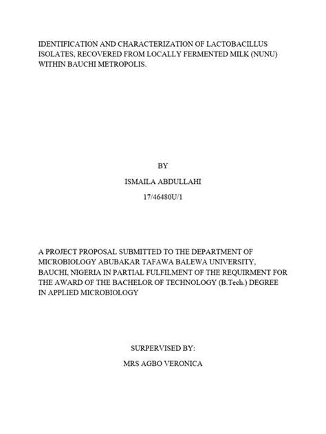 Identification Pdf Lactobacillus Probiotic