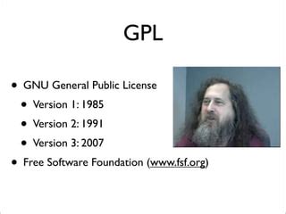 Open Source Software Licensing Ppt