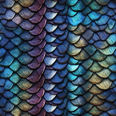 Premium Photo Fish Scales Pattern