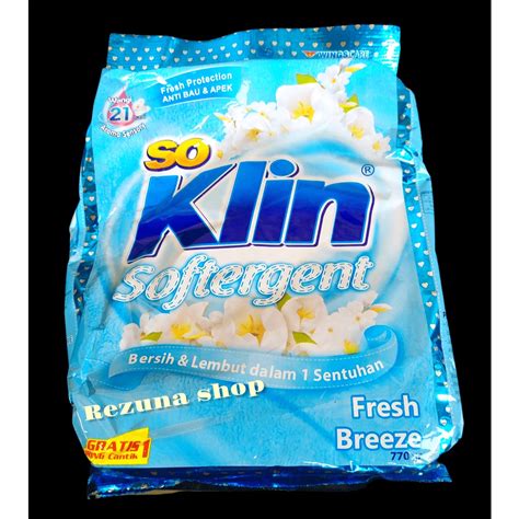 Jual So Klin Powder Detergent Softergent 250gr 770gr Shopee Indonesia