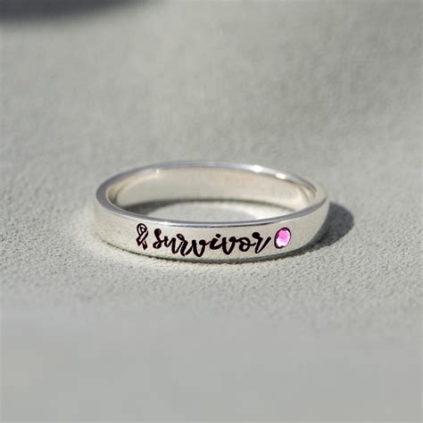 Cancer Survivor Pink Ribbon Ring
