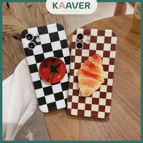 Jual Kaaver Fruit Popsocket Checkered Soft Case Iphone 7 8 Se X Xs Xr 11 12 13 14 15 Mini Pro