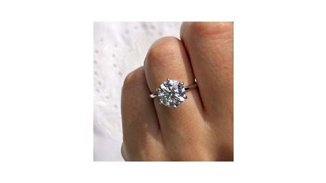 3ct Round Cut Solitaire Six Prong Ascot Diamonds