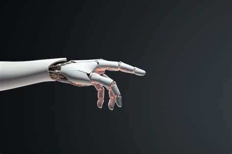 3d Robot Hand Pointing Technology Finger Electronics Premium Ai