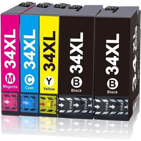 34XL Cartouches D Encre Remplacement Pour Epson 34 34XL Compatible Avec