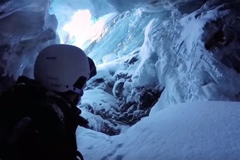 Video Watch This Gopro Footage Of A Skier Falling Down A Crevasse