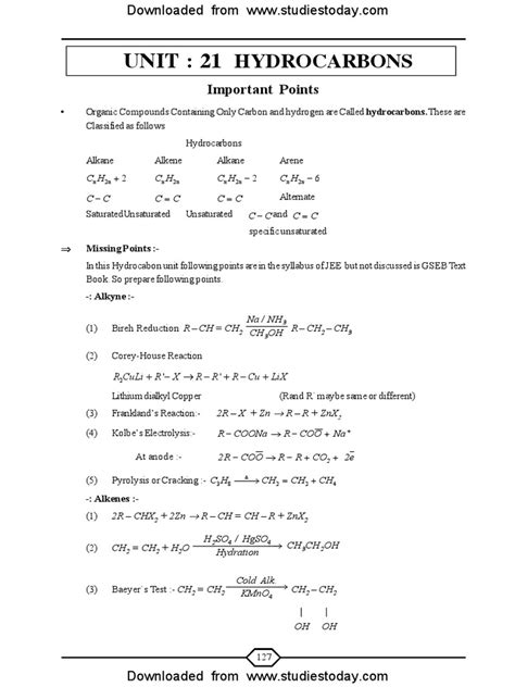 Neet Ug Chemistry Hydrocarbons Pdf Alkane Aromaticity